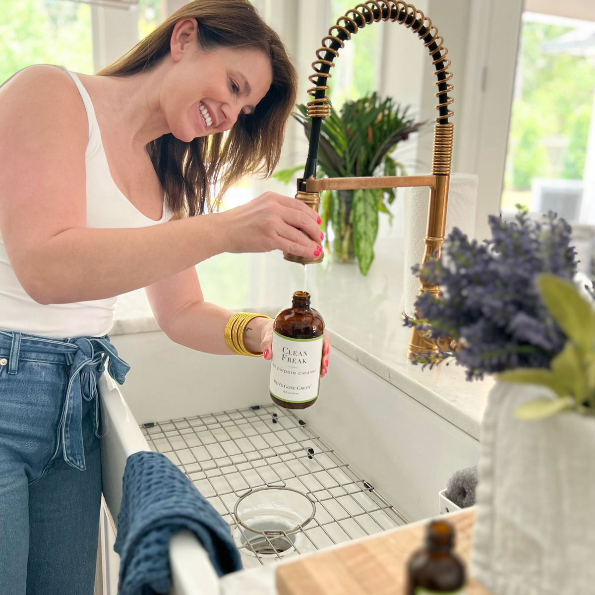 Peppermint Vanilla Natural Cleaning Set | Non-Toxic All Purpose Cleaner ...