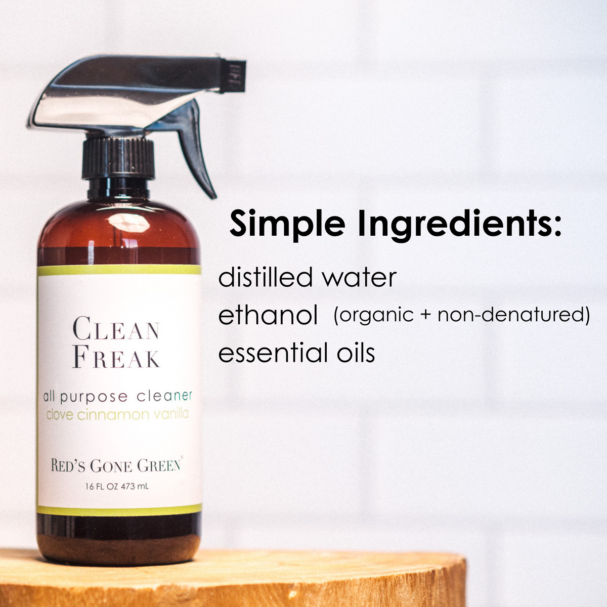Clove Cinnamon Vanilla Cleaner Bundle | All Natural Cleaner – Red's ...