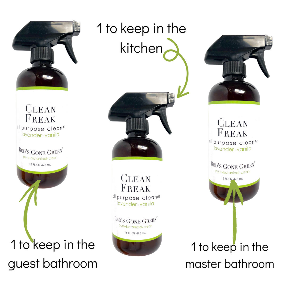 Lavender Vanilla Cleaner 3-Pack | Best Smelling All Purpose Cleaners ...